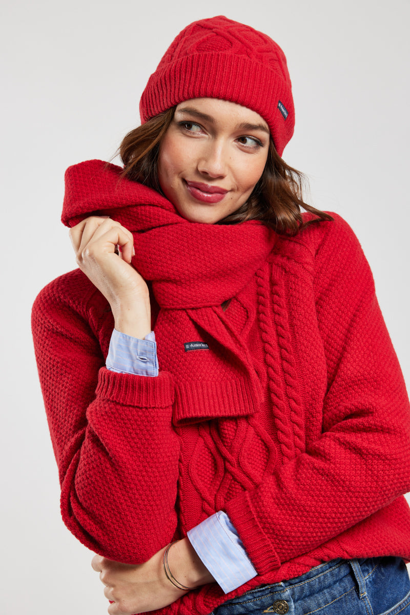 Knitted scarf - wool - Women - Carmin H24 – Armor-lux
