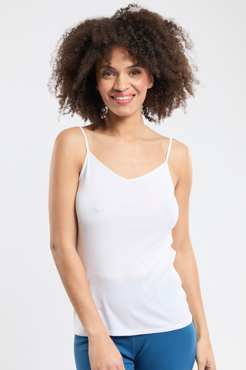 Camisole - light organic cotton - Women - Blanc – Armor-lux
