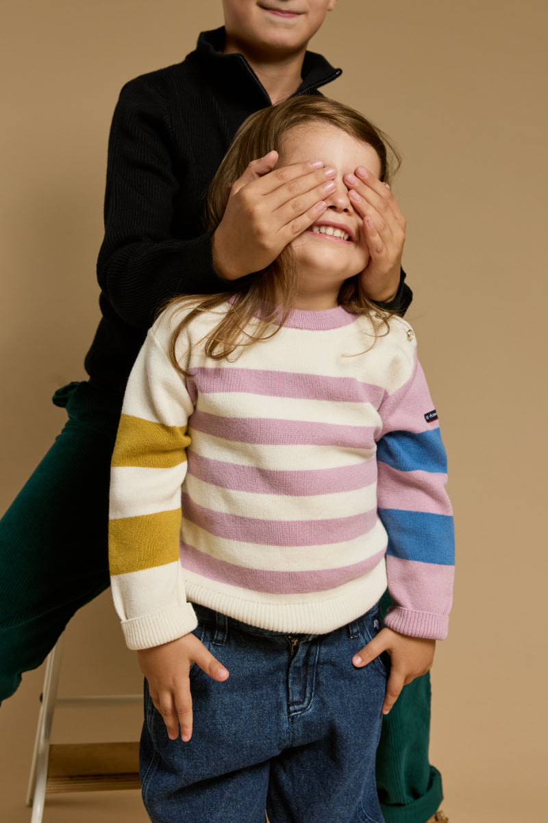 Striped fisherman jumper Kids - cotton - Kids - Nature/Romolo/Harvest ...